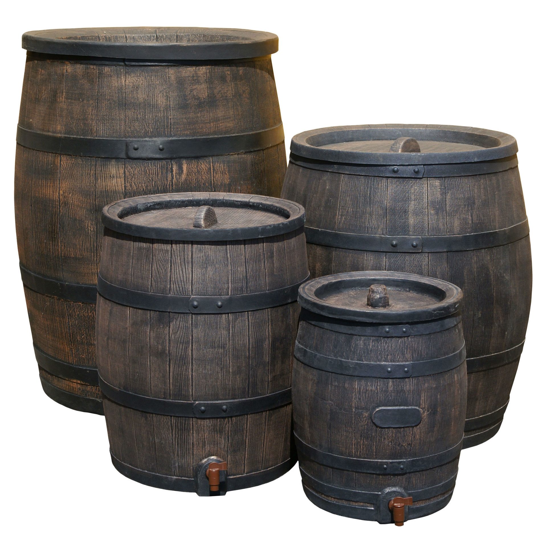 Regenton Roto houtlook 240 liter - Tuinen-shop.nl